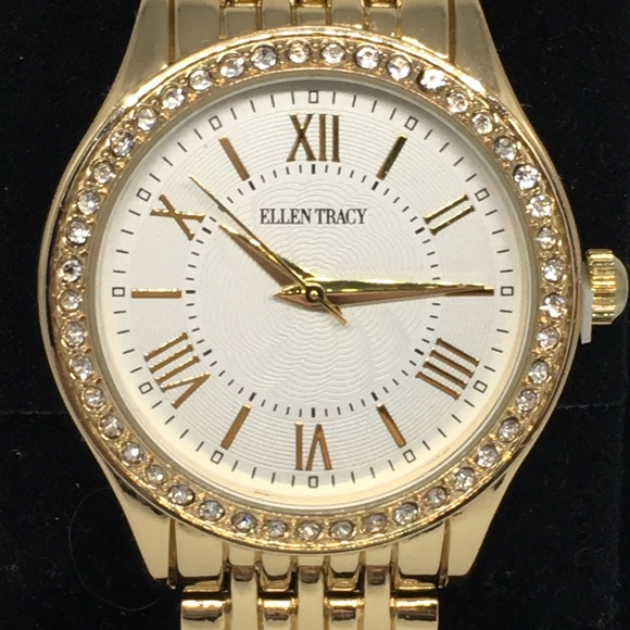 Ellen Tracy | Accessories | New Stunning Womens Ellen Tracy Watch Gold ...